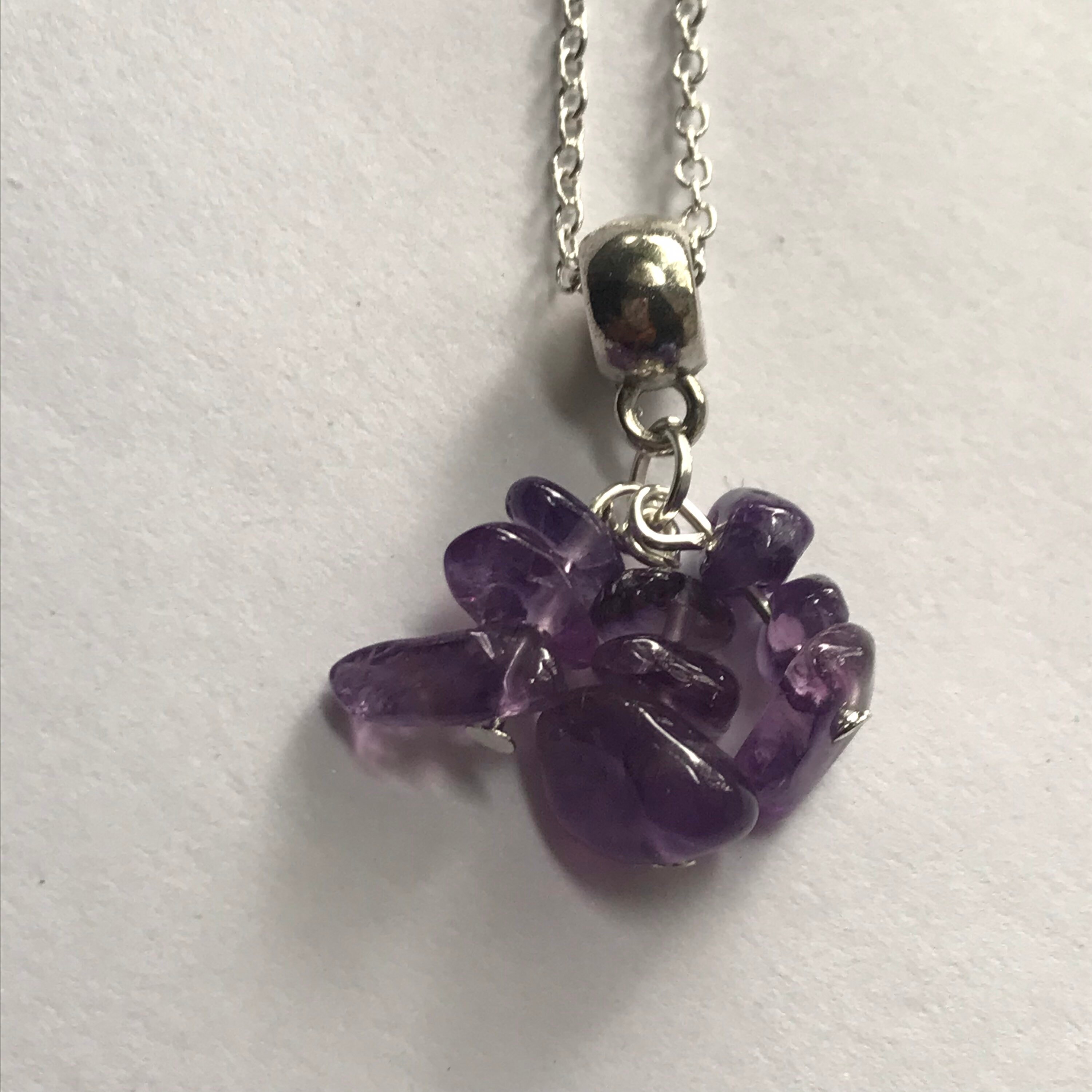 Amethyst necklace birthday gift Amethyst pendant Graduation | Etsy