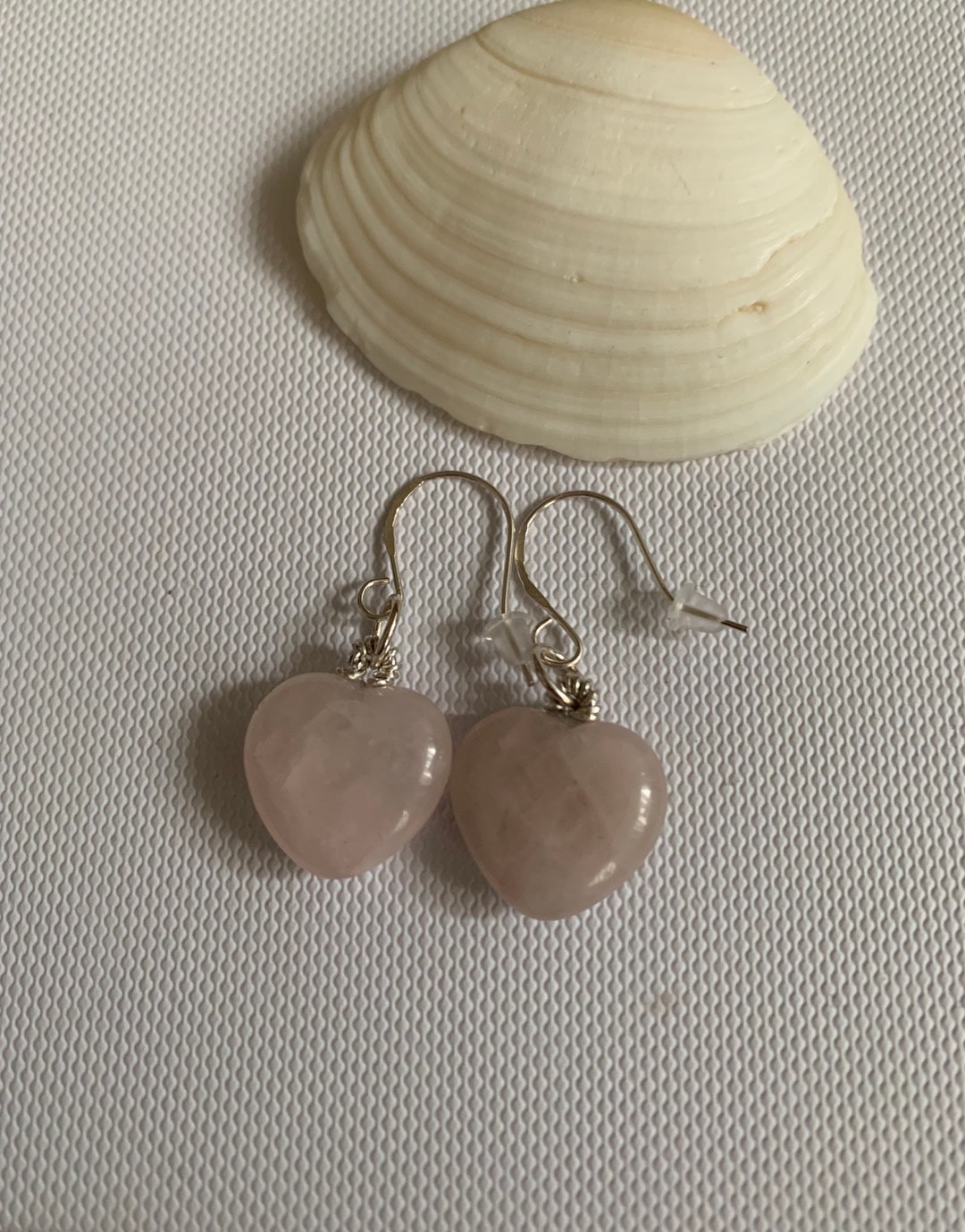 Rose Quartz Silver Custom Handmade Earrings,wedding Bridesmaids Gift ...