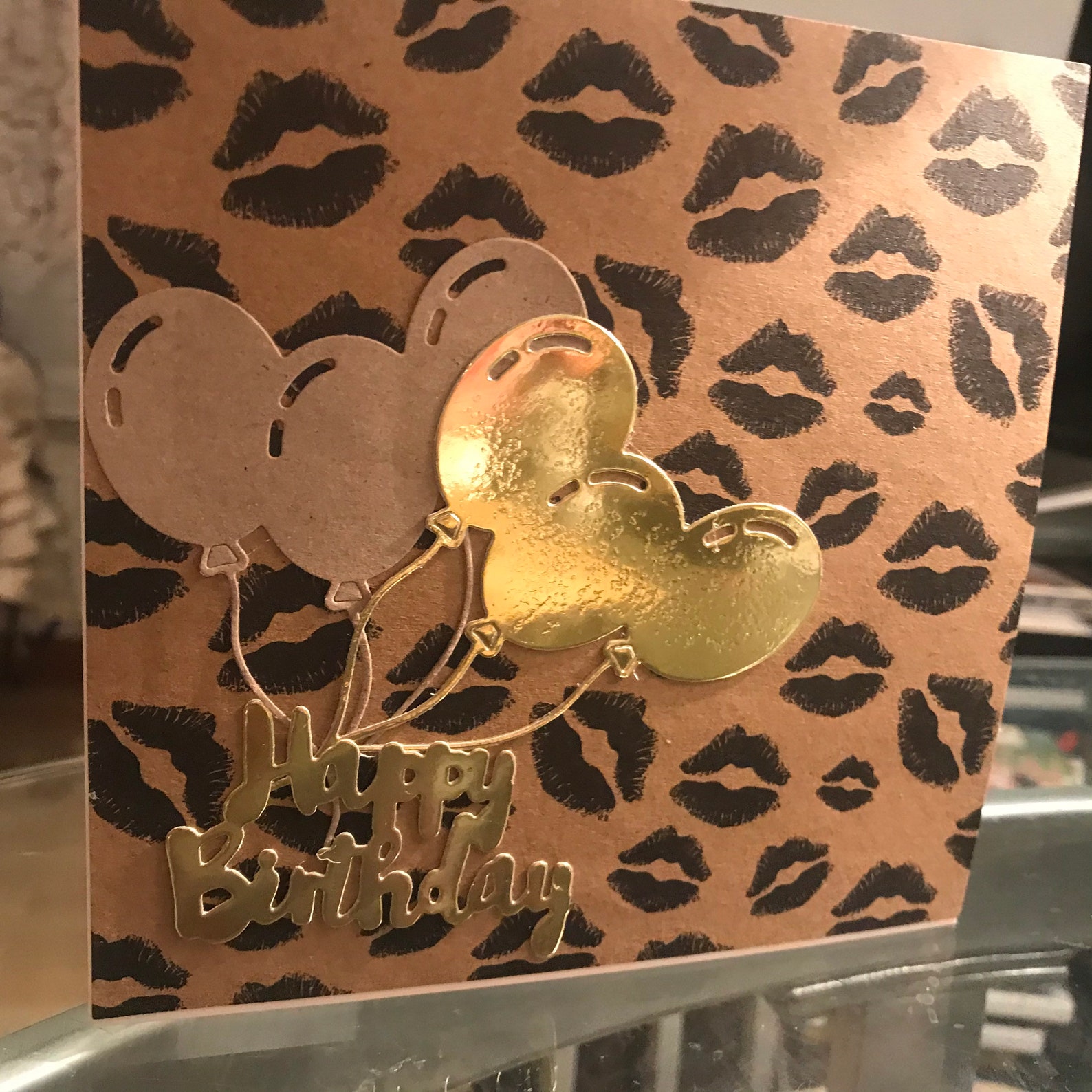 Birthday Card Lips Print Card Kiss Print Card Greetings - Etsy