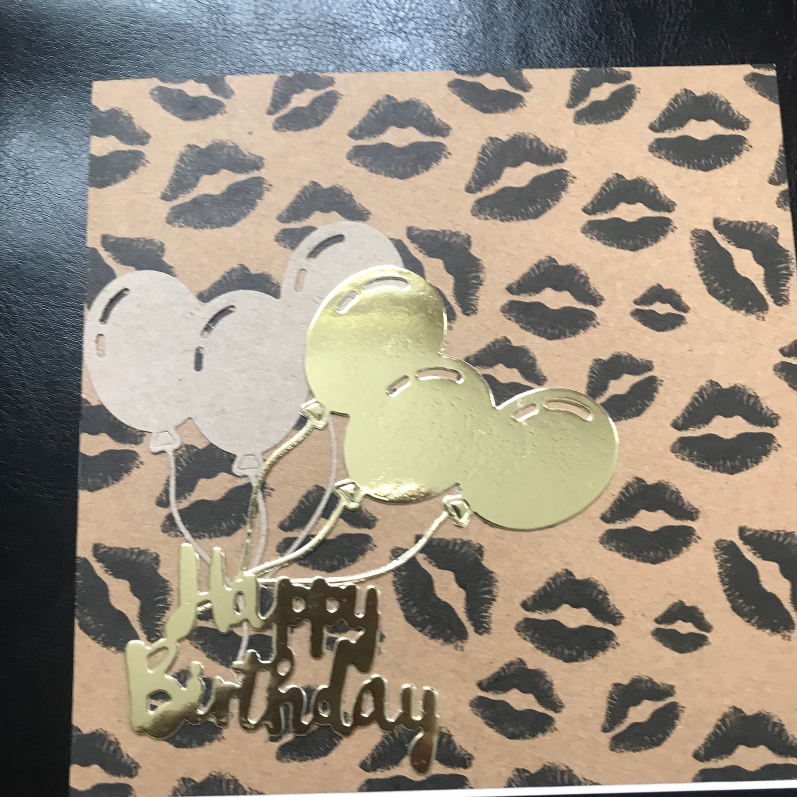 Birthday Card Lips Print Card Kiss Print Card Greetings - Etsy