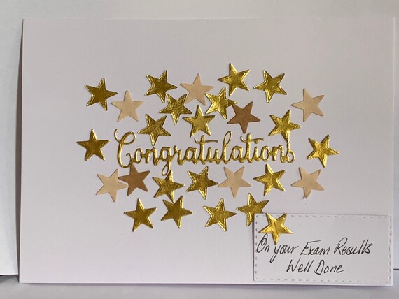 Congratulations on Your Exam Results Custom Handmade Card - Etsy