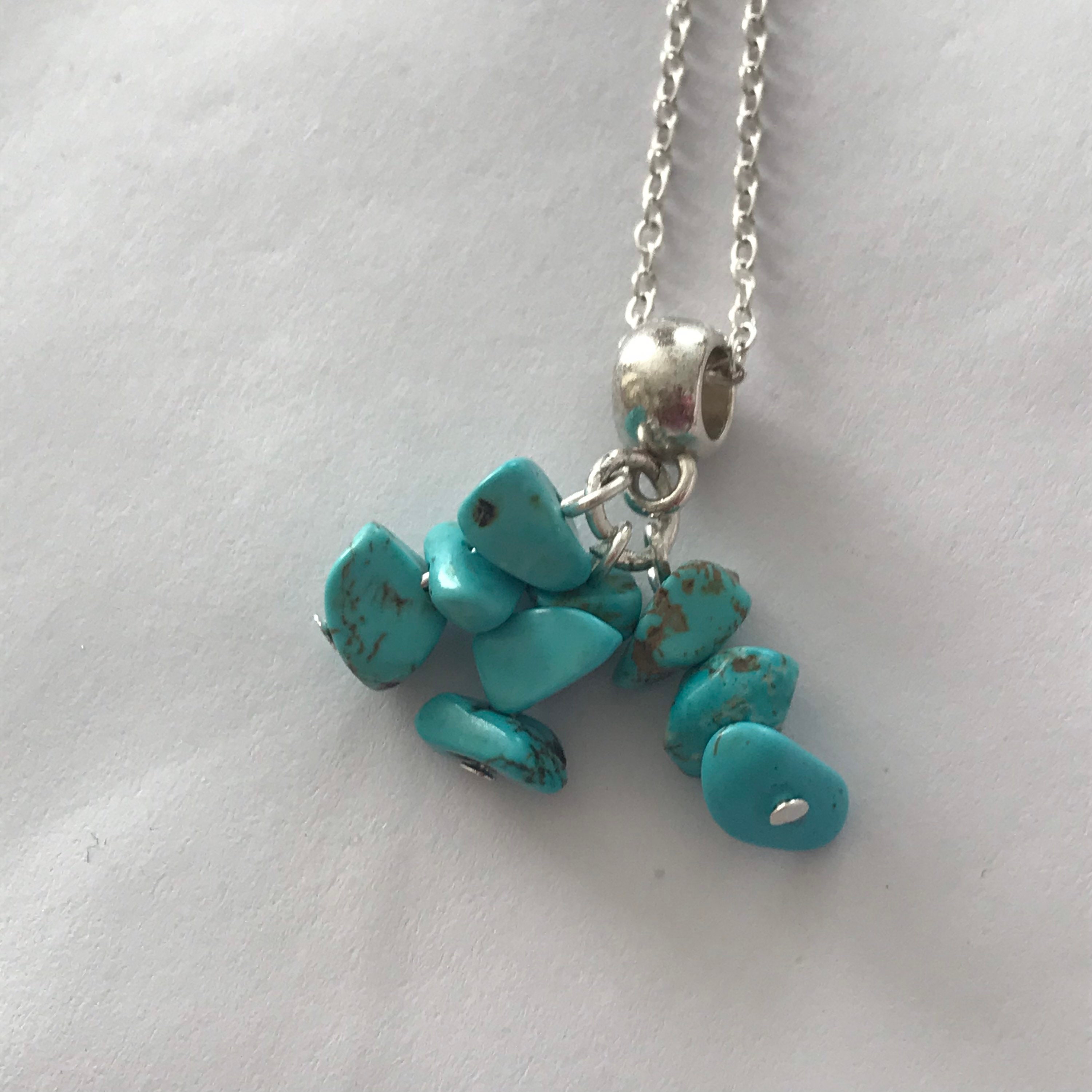 Turquoise Necklace Light Blue Turquoise Jewellery Gift for - Etsy UK