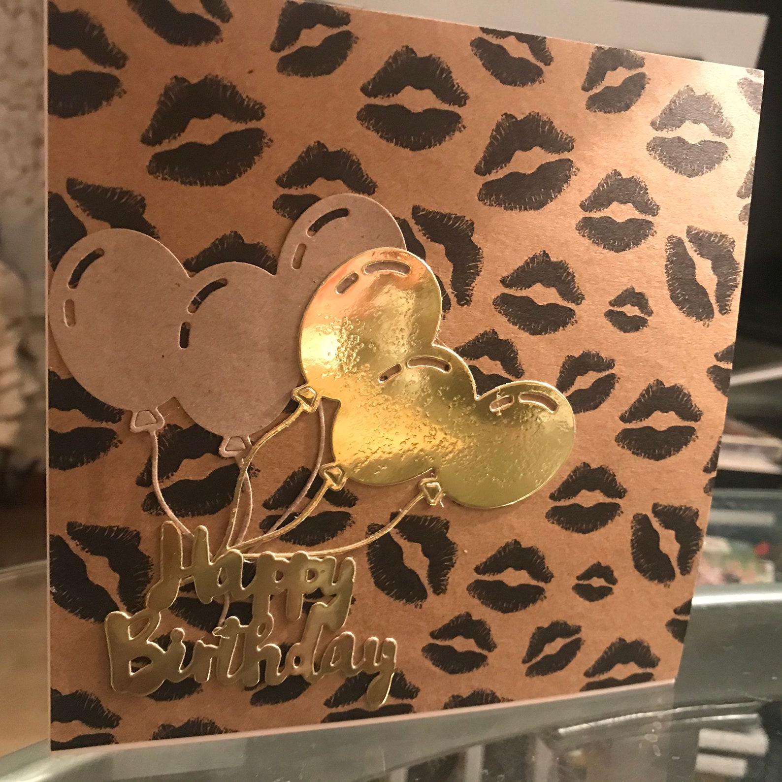 Birthday Card Lips Print Card Kiss Print Card Greetings - Etsy