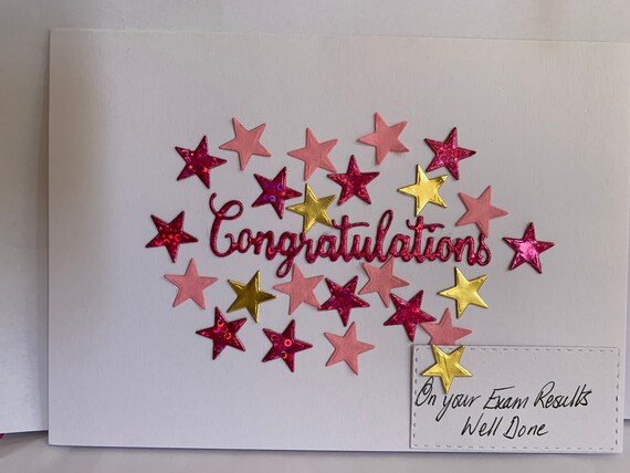 Congratulations on Your Exam Results Custom Handmade Card - Etsy