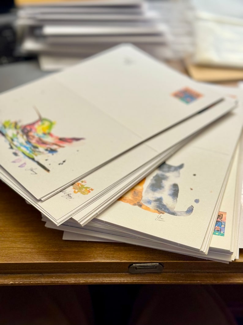 Dog Family and Friendship Blank Card - Note Card - Blank Greeting Card ...