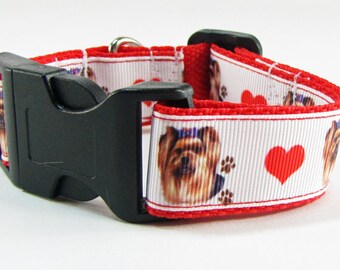 Yorkie dog collar | Etsy