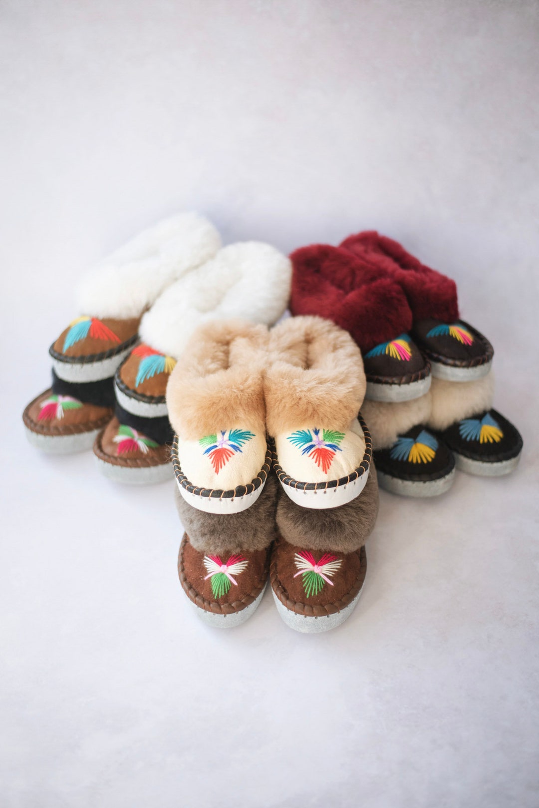 Lucky Dip Sheepskin Slippers - Etsy UK
