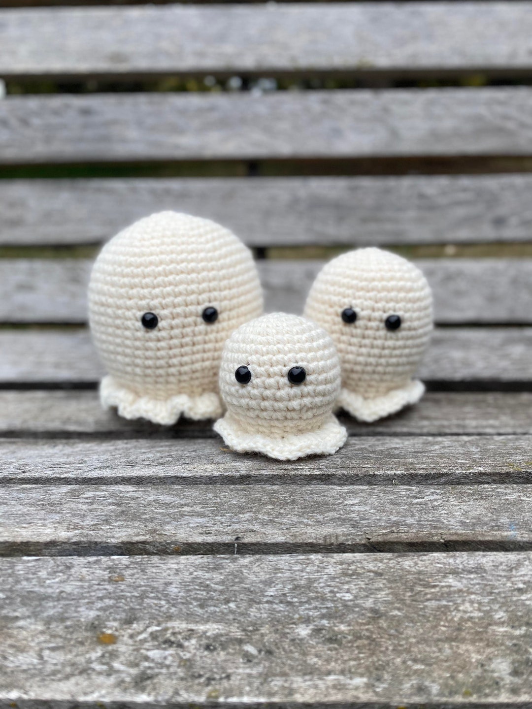 Ghost Family Stuffy Crochet Patterns Halloween Crochet - Etsy