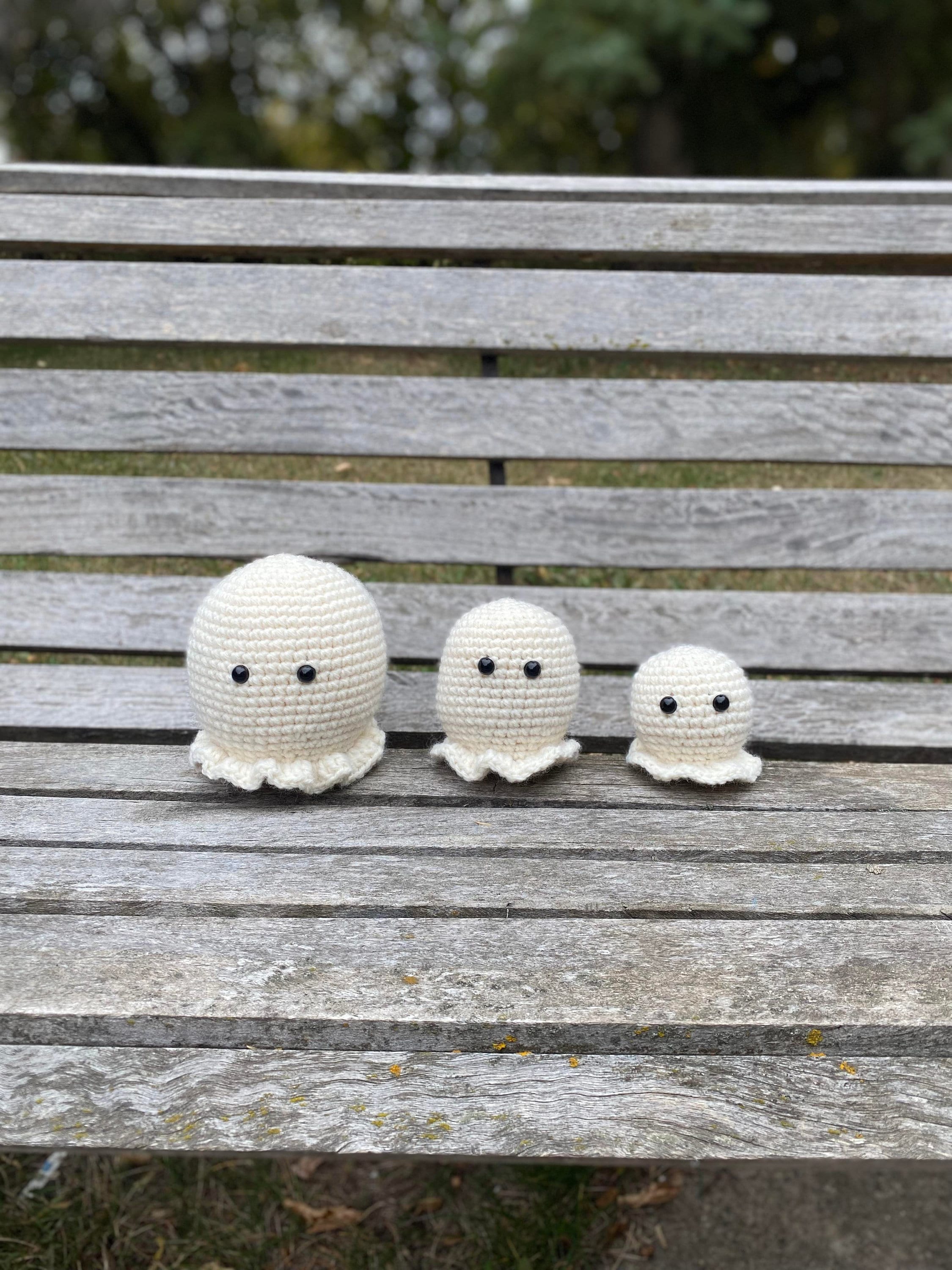 Ghost Family Stuffy Crochet Patterns Halloween Crochet Patterns DIGITAL ...