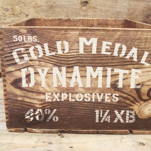 Stencil "dynamite" - Romantic Western Style Decor - Explosives Sign ...