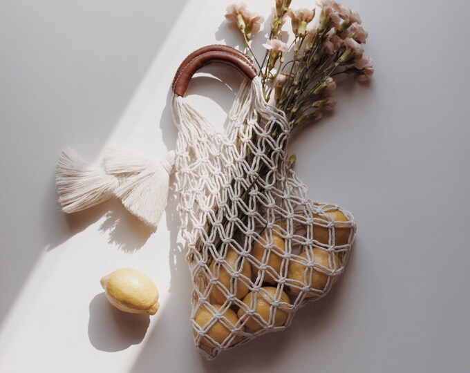 Farmers Bag/ Natural Cotton Net Bag/ Eco Friendly Bag/ Reusable Cotton ...