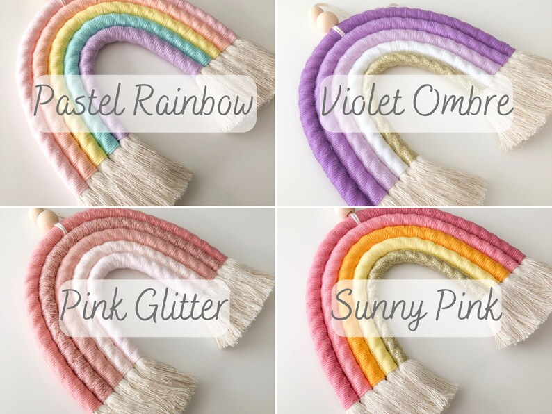 Macrame Rainbow Kit Pastel Rainbow Pastel Rainbow Kit - Etsy