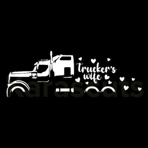 Spoiled Truckers Wife Vinyl Decal Sticker Etsy