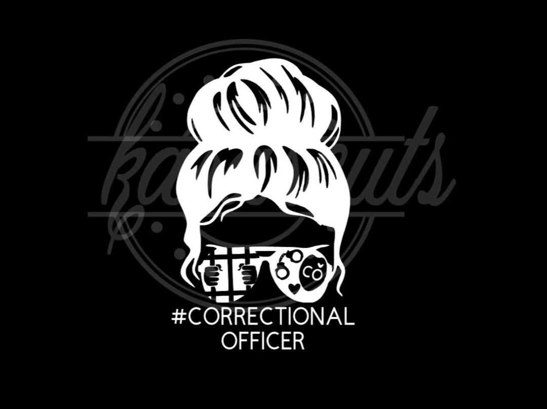 Correctional Officer Car Decal & MESSY BUN! - Etsy