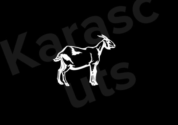 Goat Vinyl Car Decal | Etsy