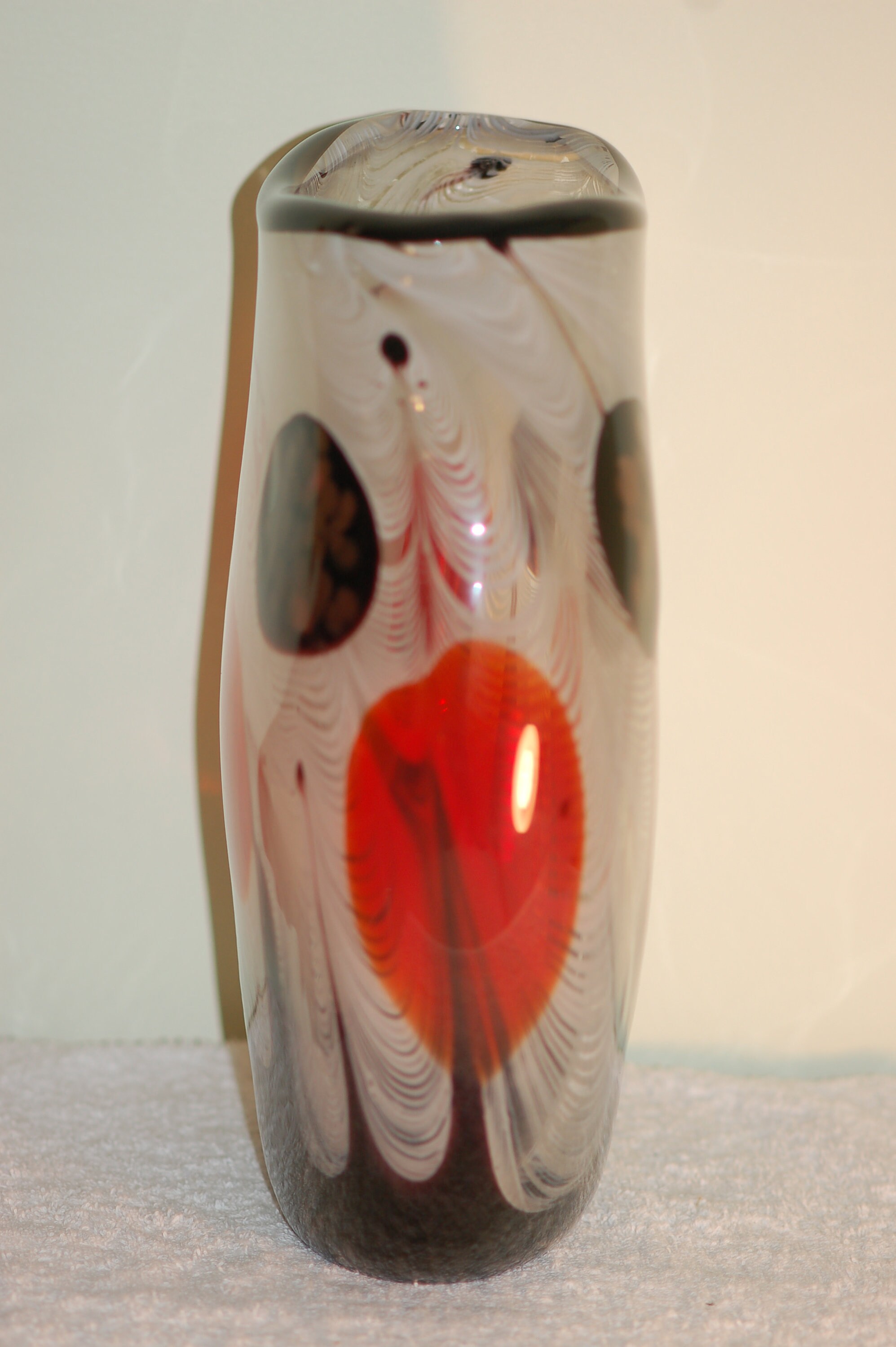 Large Murano Glass 'clown' Vase by Fulvio Bianconi for IVR Mazzega ...