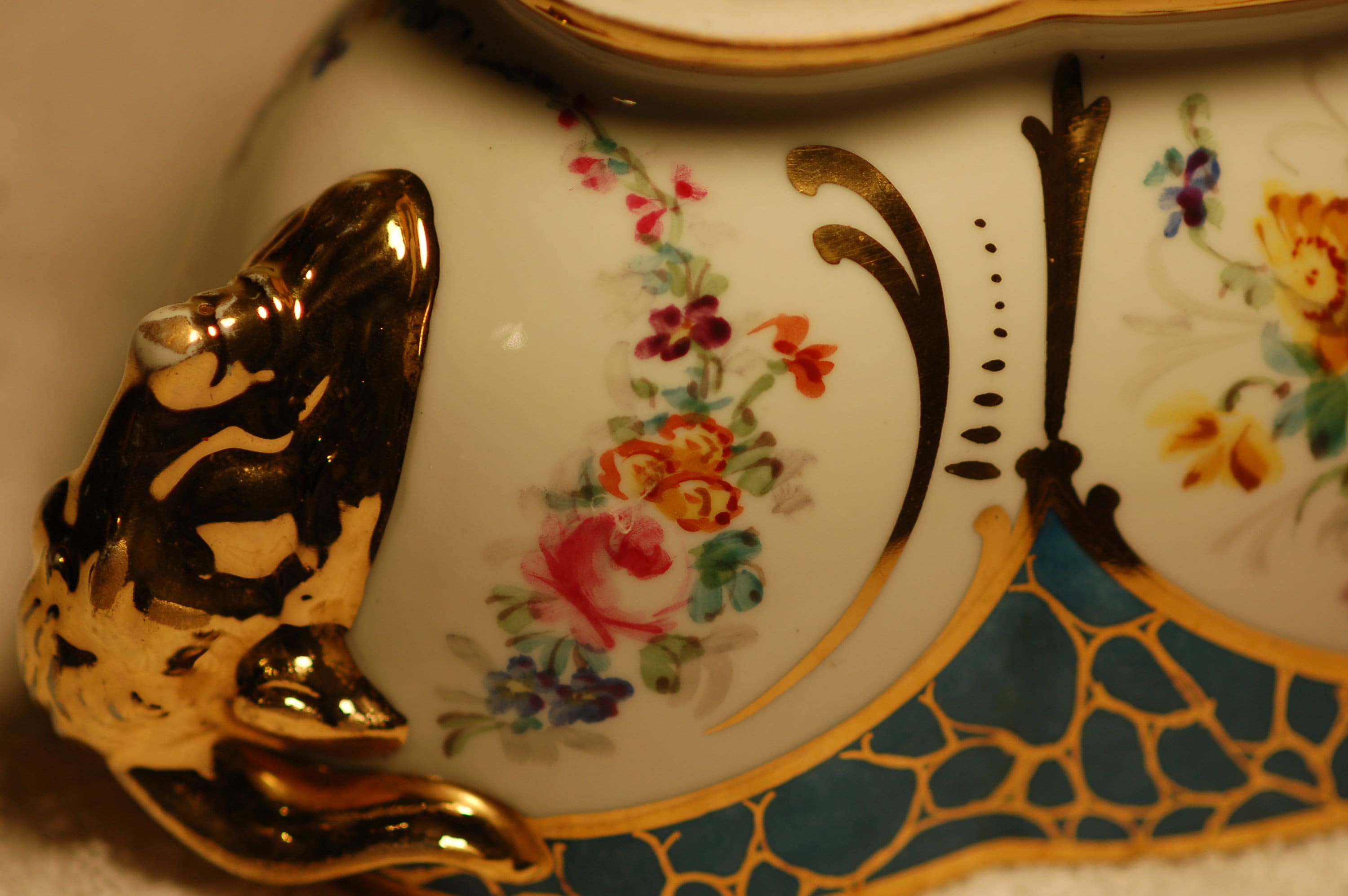 Antique Sevres Marked Hand-painted French Porcelain Covered - Etsy ...