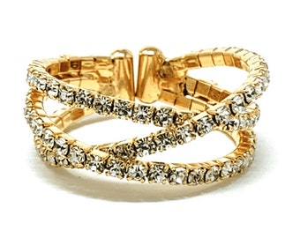 Stretch Gold Ring | Etsy