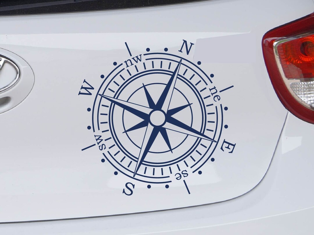 Compass Car Sticker Sticker Car Sticker Laptop - Etsy