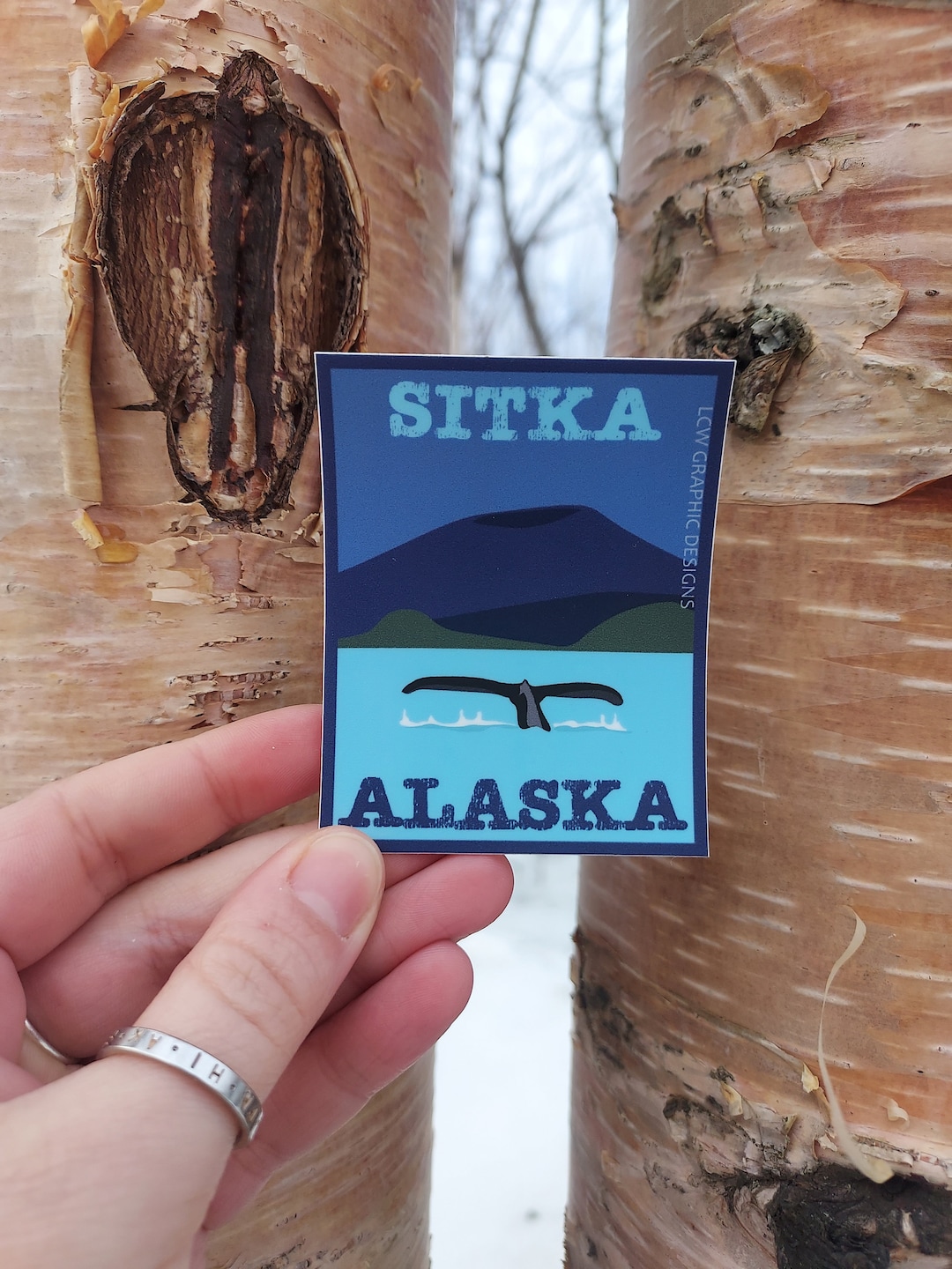 Sitka Alaska-whale-alaska Sticker-vinyl Sticker - Etsy