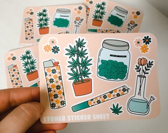 Cute Stoner Stickers | Etsy