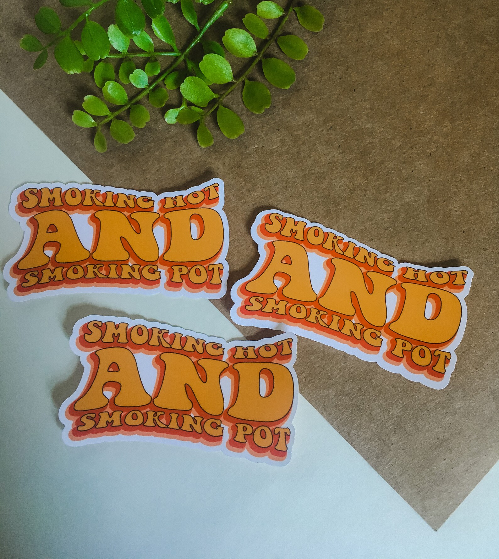 Smoking Hot and Smoking Pot Sticker - Etsy