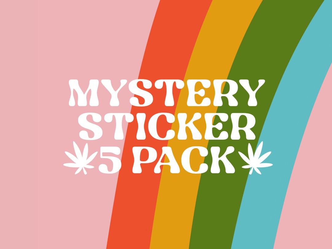 Mystery Stoner Sticker Pack Water Proof Sticker Pack - Etsy