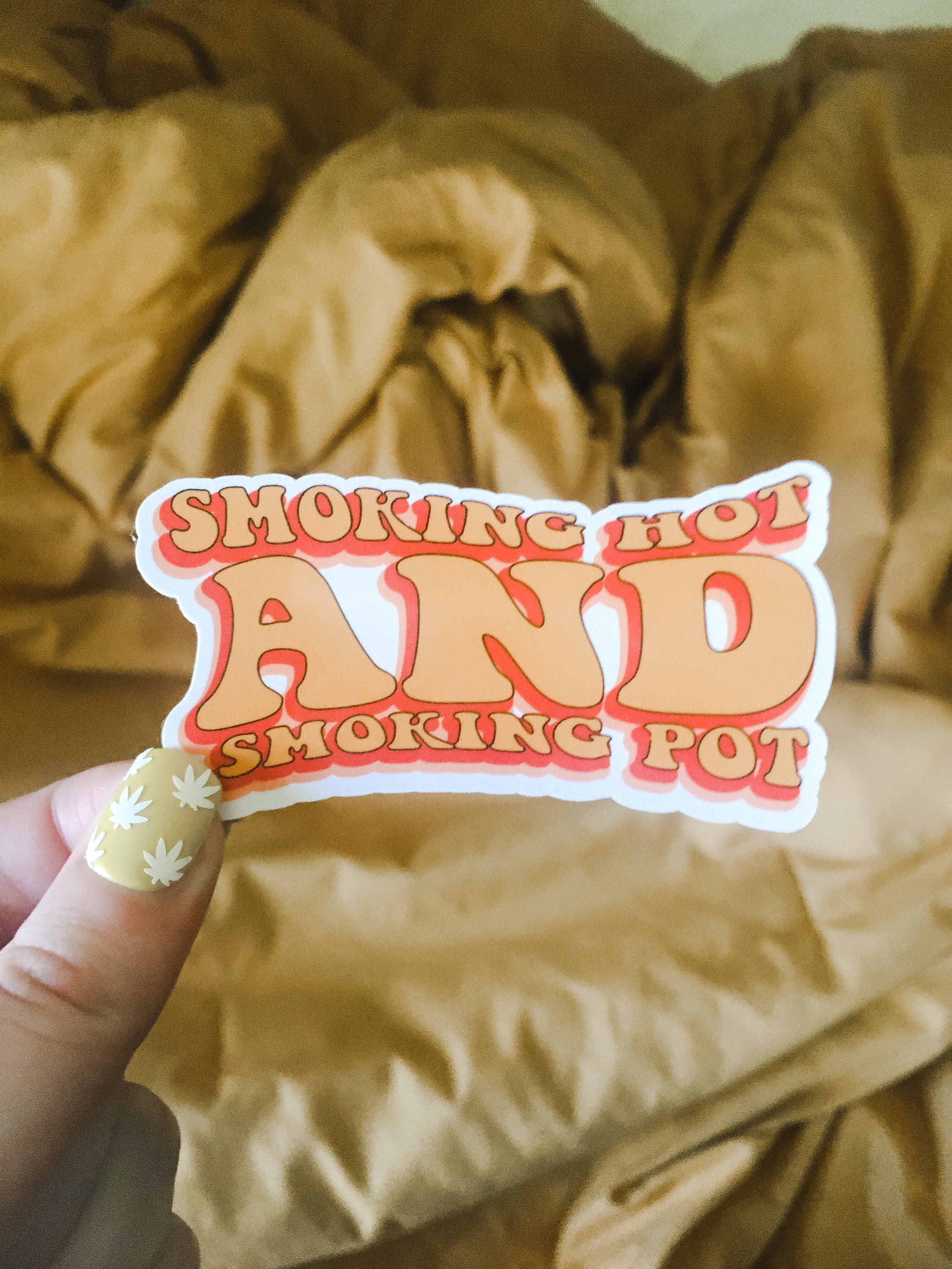 Smoking Hot and Smoking Pot Sticker - Etsy