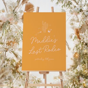 Last Rodeo Party Signage | Country & Western Theme Party Sign, Welcome ...