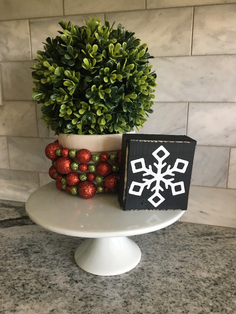 Rustic Wood Blocks red or Black - Etsy