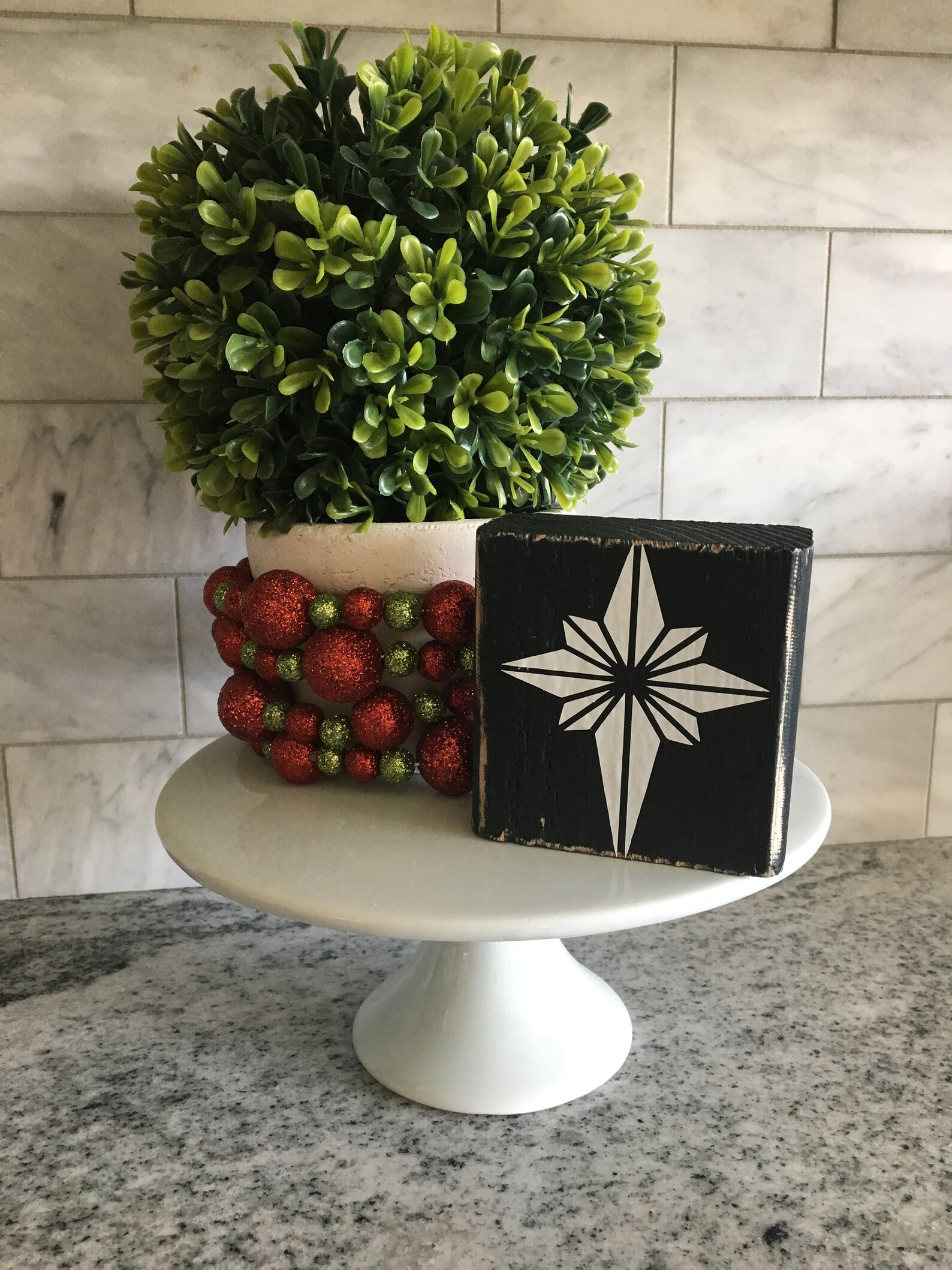 Rustic Wood Blocks red or Black - Etsy