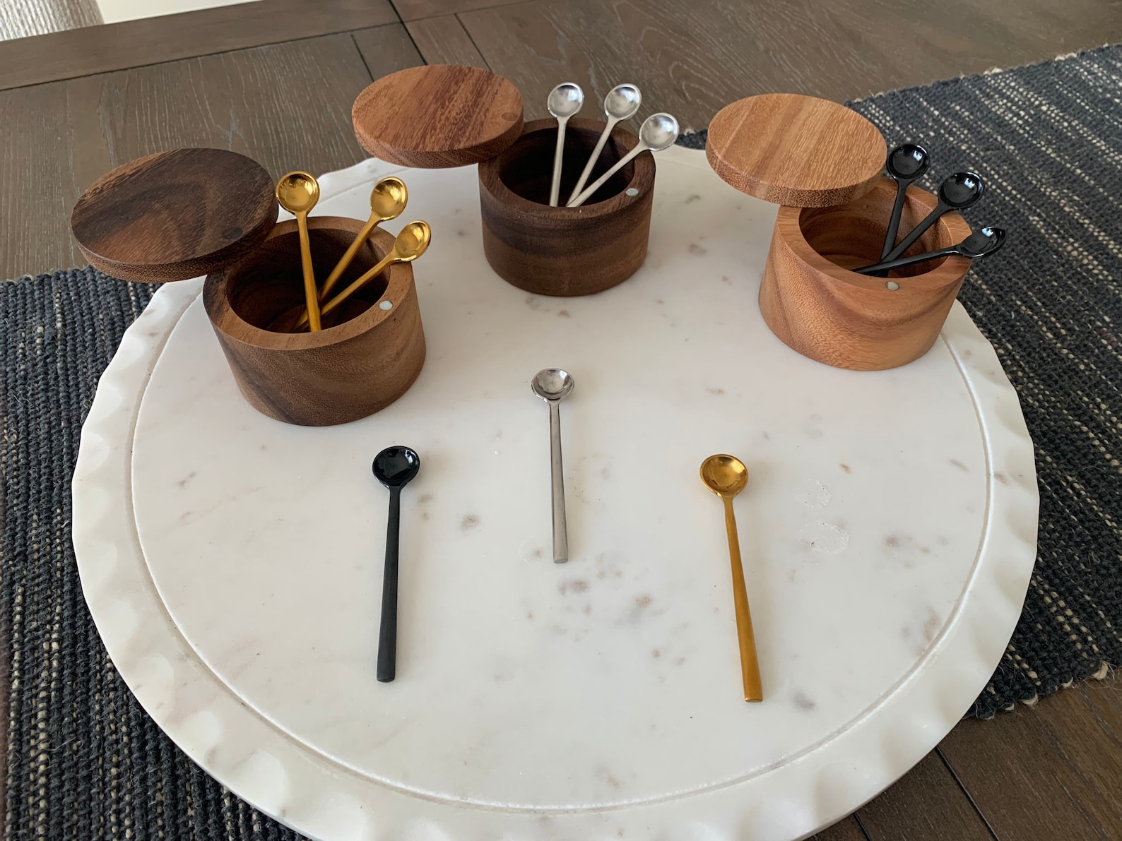 Acacia Wood Salt Cellar Personalized Salt Cellar Custom Salt - Etsy