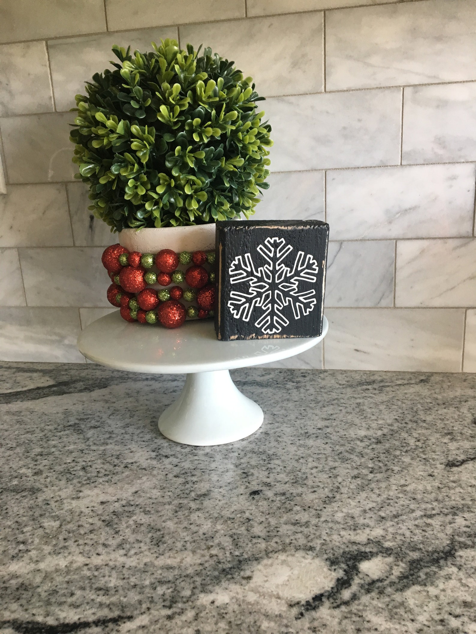 Rustic Wood Blocks red or Black - Etsy