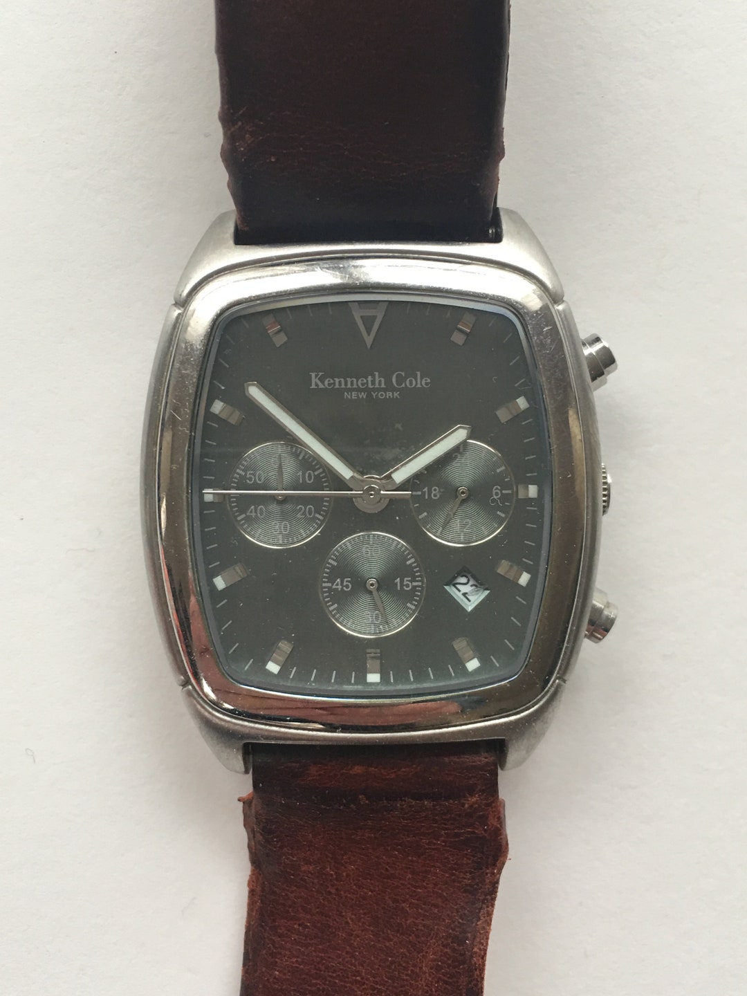 Kenneth Cole Vintage Chronograph Watch U54-02-KC1185 - Etsy