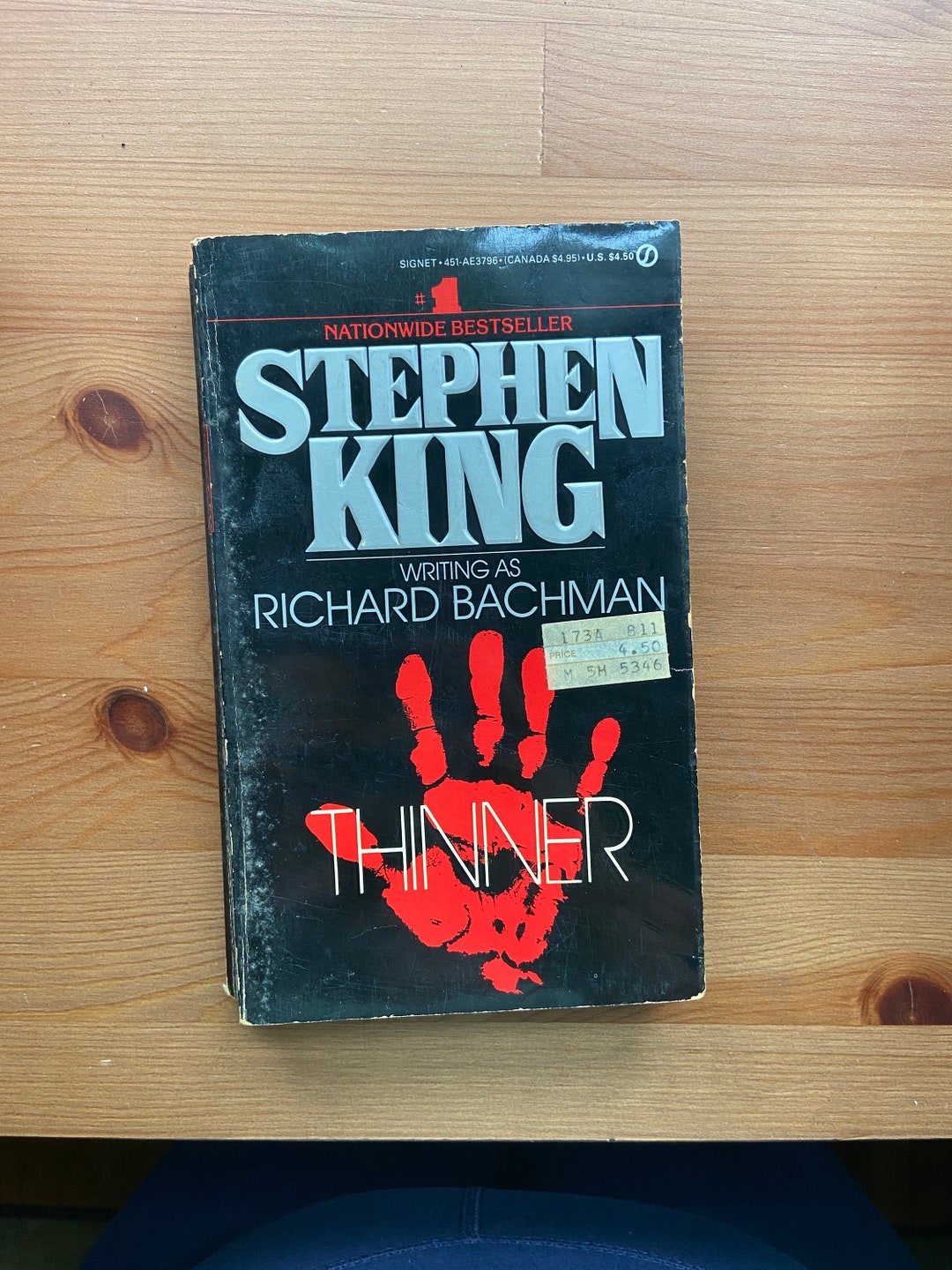 Vintage 1985 Paperback Thinner by Stephen King W/a Richard Bachman ...