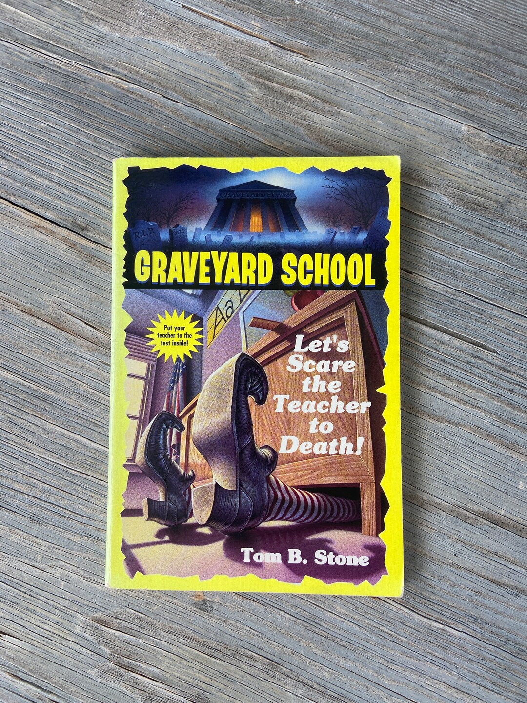 Vintage 1995 Paperback, Graveyard School Let's Scare the Teacher to ...