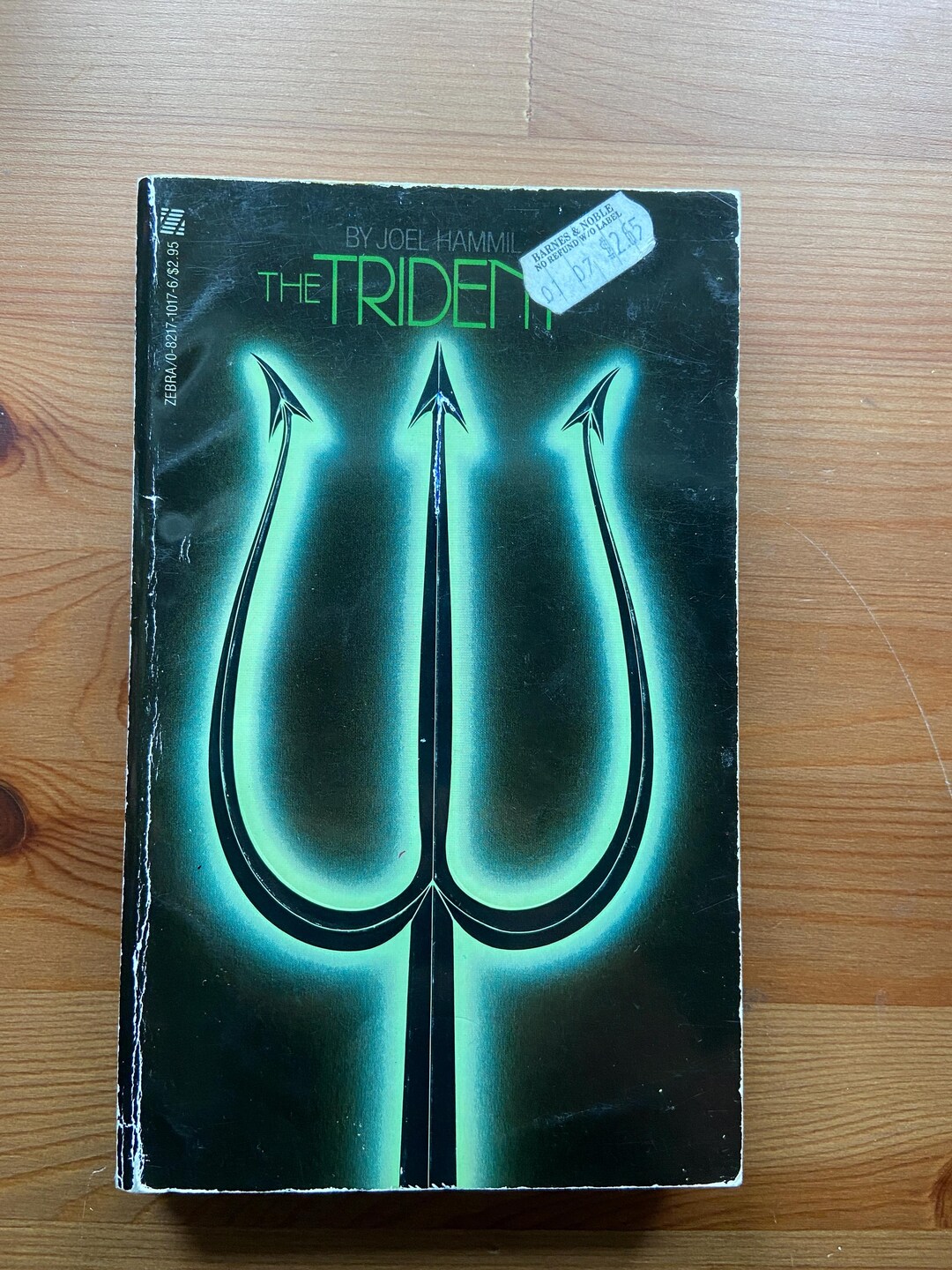 Vintage 1981 Paperback, the Trident, Joel Hammil, Zebra, Horror, Retro ...