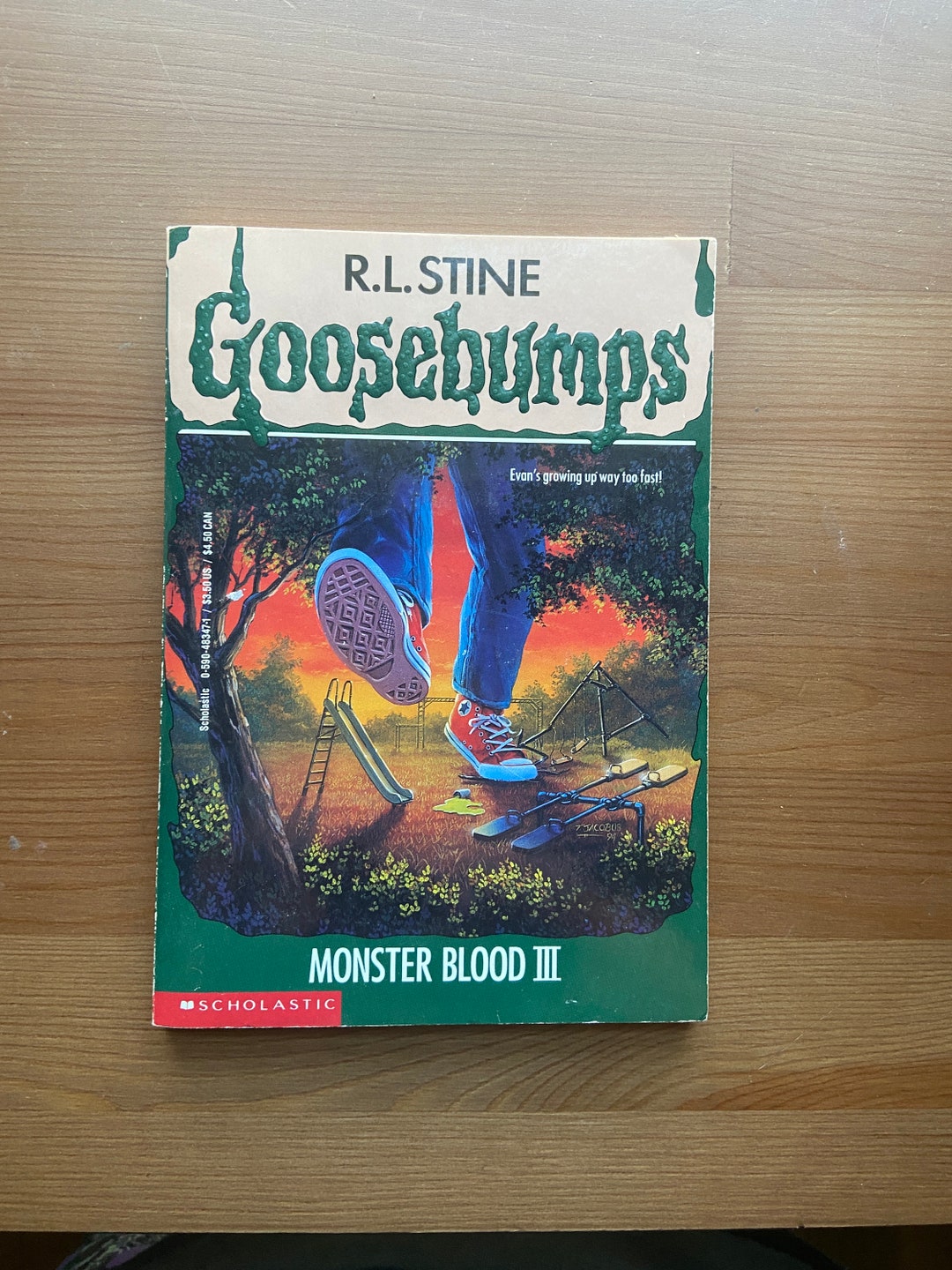 Vintage 1995 Paperback, Goosebumps, Monster Blood III, RL Stine, Horror ...