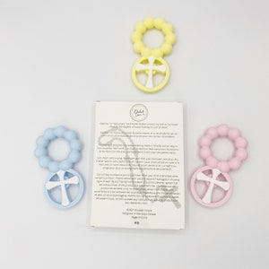 Baptism Gift / Teething Rosary / Baby Teether / Teether / Baby’s First ...
