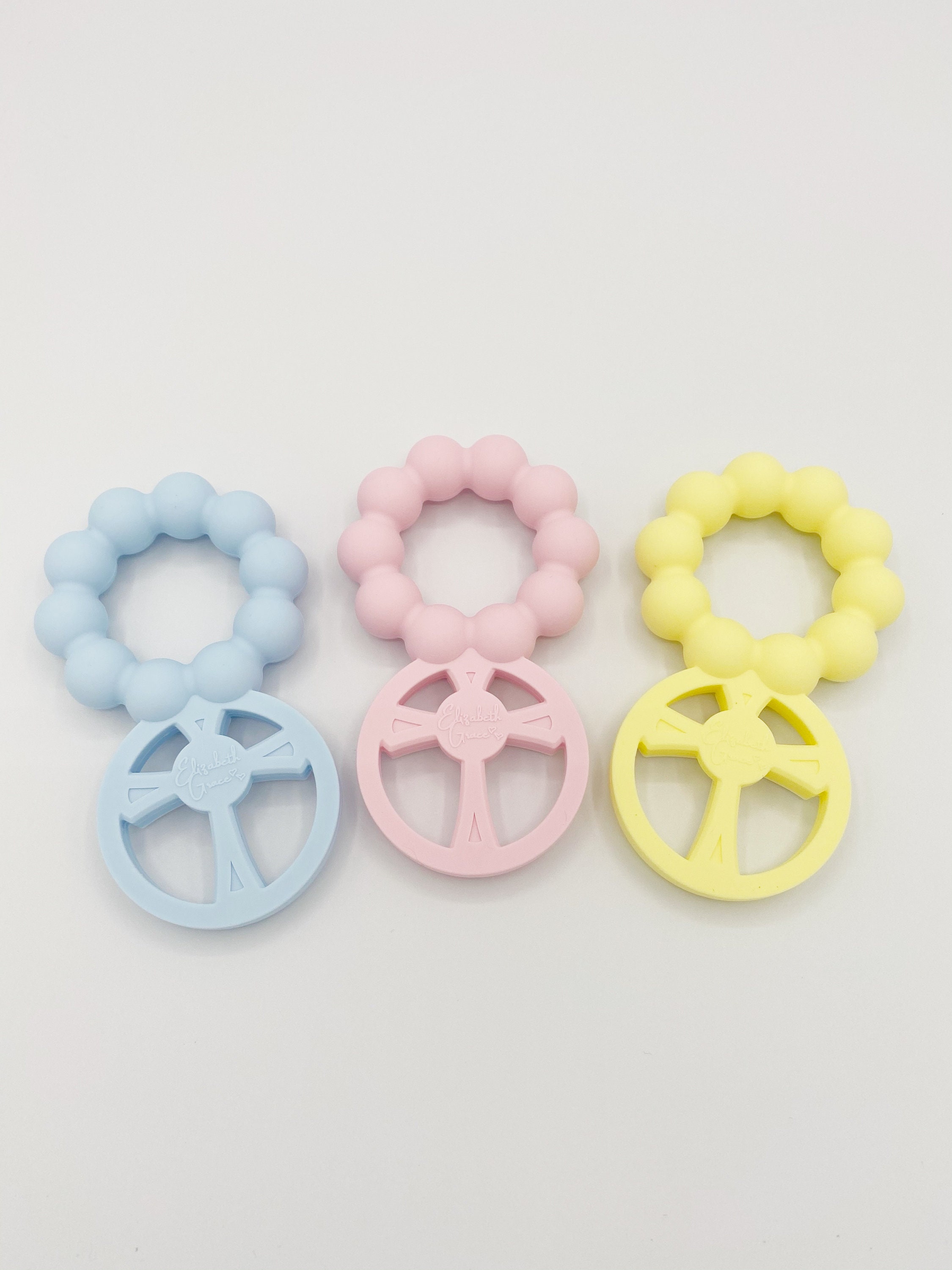 Baptism Gift / Teething Rosary / Baby Teether / Teether / - Etsy Denmark