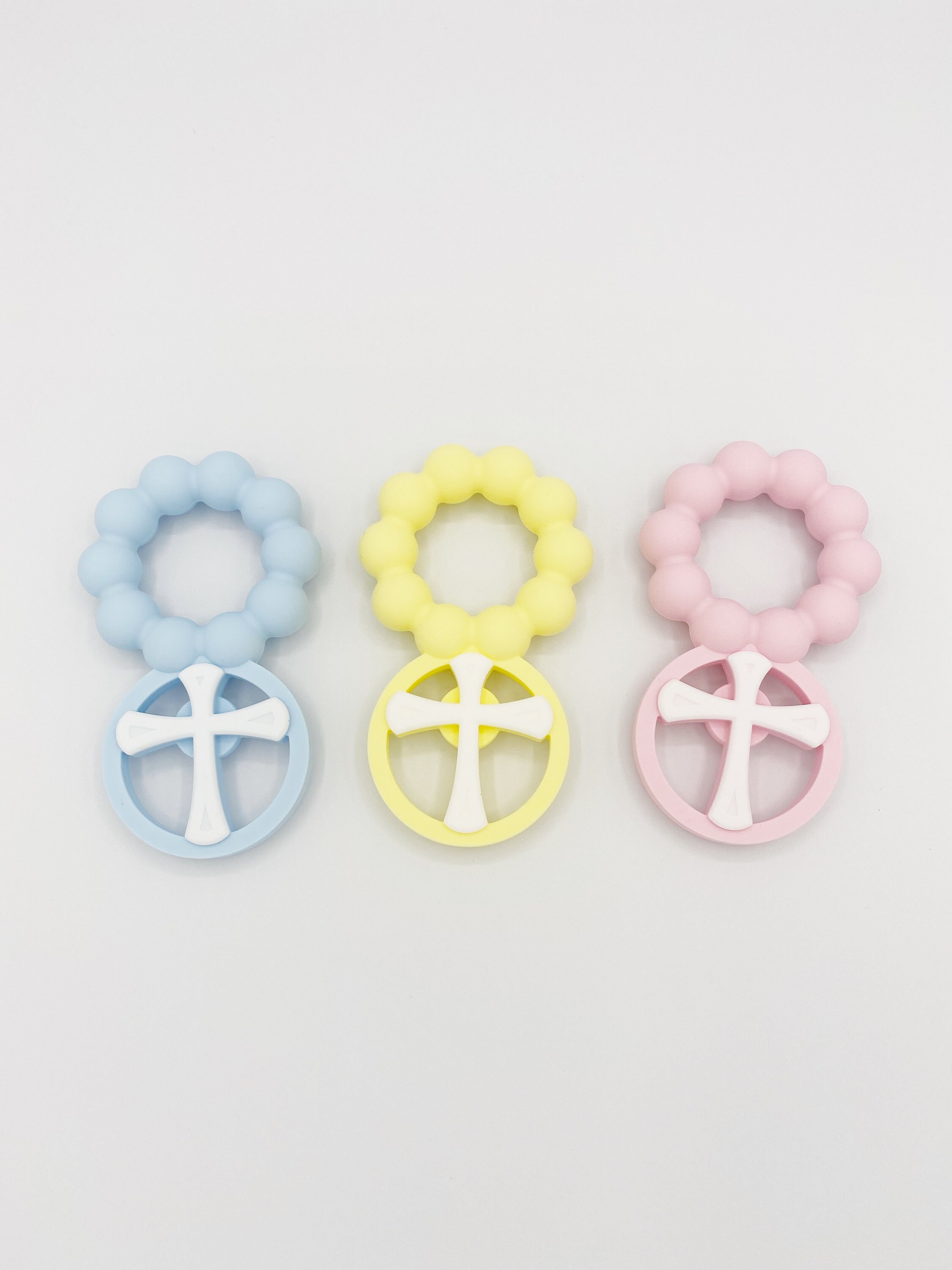Baptism Gift / Teething Rosary / Baby Teether / Teether / - Etsy Denmark