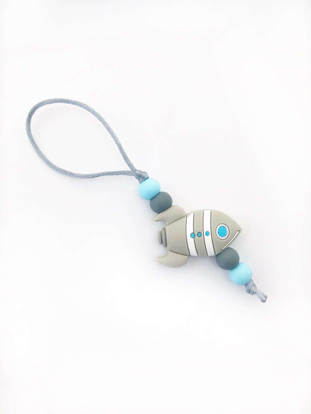 Zipper Charm / Zipper Pull / Rocket Zipper Pull / Silicone Bead Zipper ...