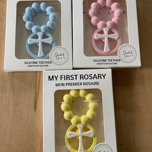 Baptism Gift / Teething Rosary / Baby Teether / Teething Toy/ | Etsy