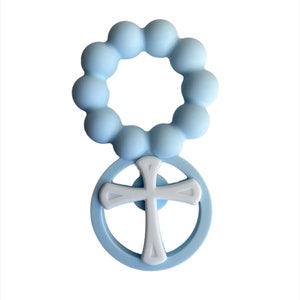 Baptism Gift / Teething Rosary / Baby Teether / Teether / Baby’s First ...