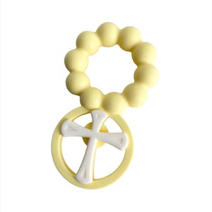 Baptism Gift / Teething Rosary / Baby Teether / Teether / Baby’s First ...