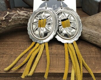 Concho earrings | Etsy