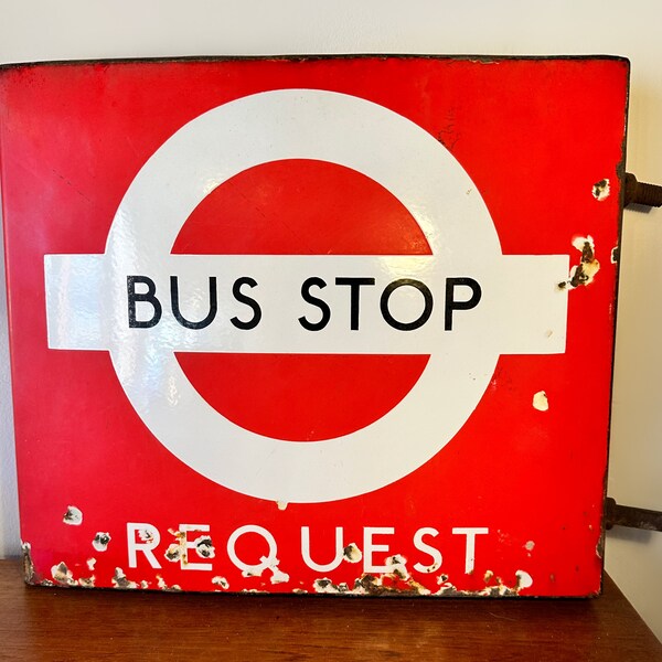 Bus Stop Sign - Etsy