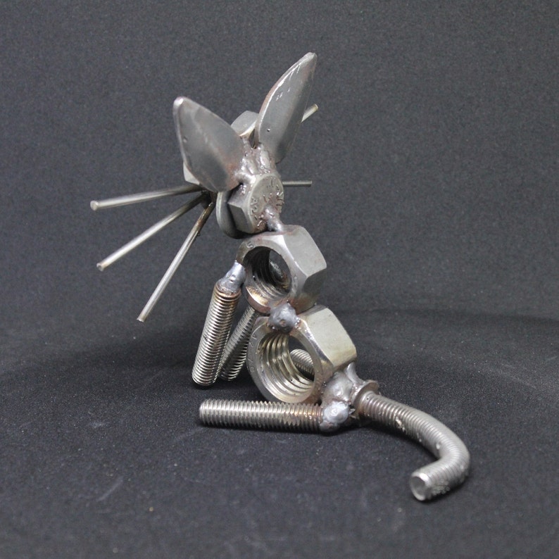 Nut Cat Scrap Metal Kitten Screw Cat Figurine Scrap Art | Etsy