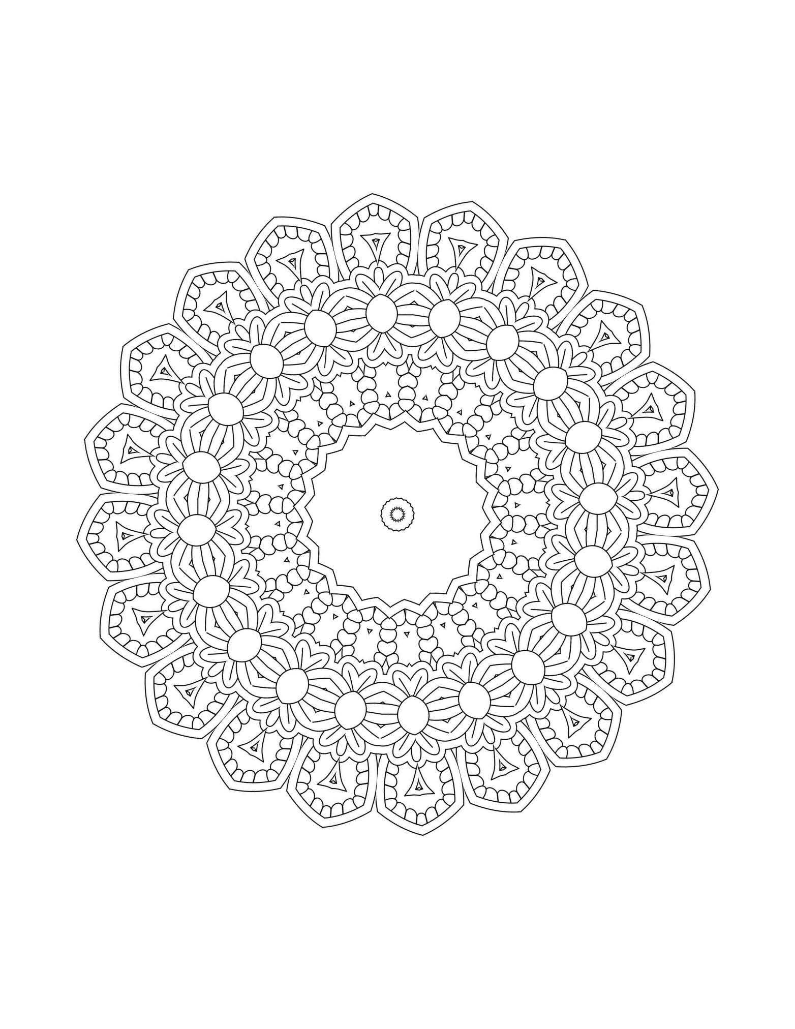 10 Mandala Coloring Pages C - Etsy España