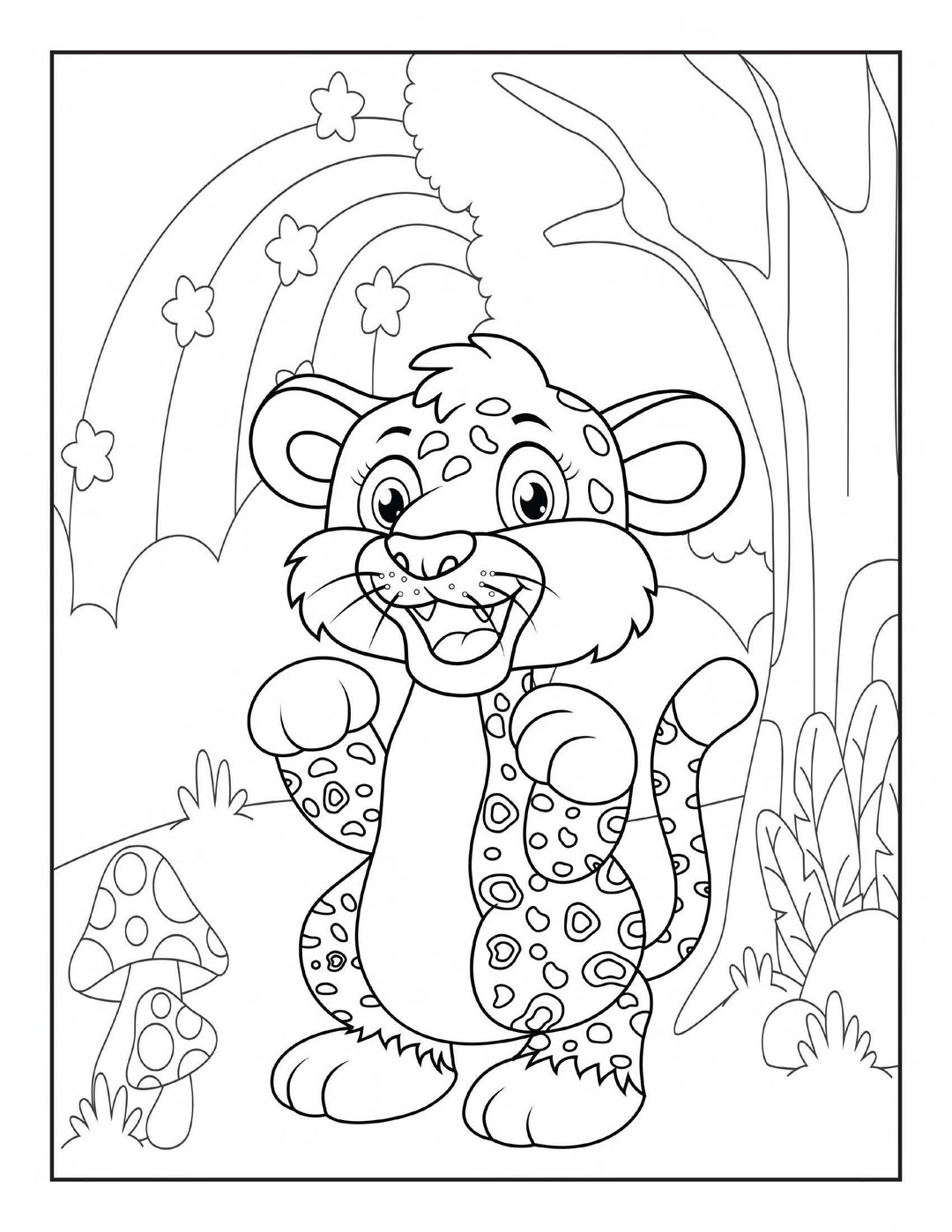 10 Animal Coloring Pages - A - Etsy